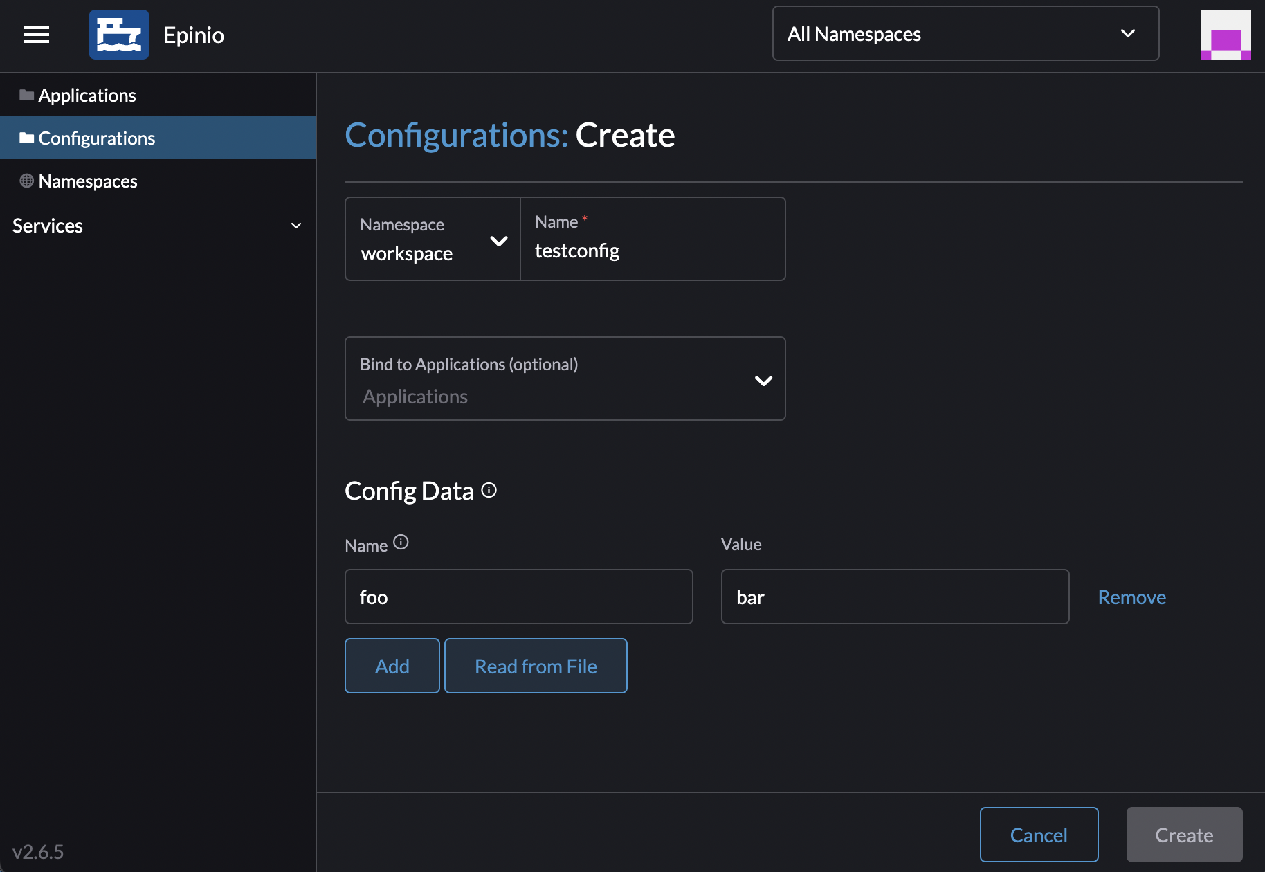Ui Unable To Create A Configuration · Issue 123 · Epinioui · Github
