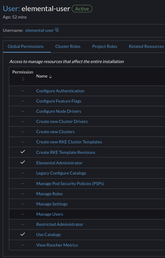 Dashboard link redirect to welcome page with a user granted with elemental-admin role · Issue ...