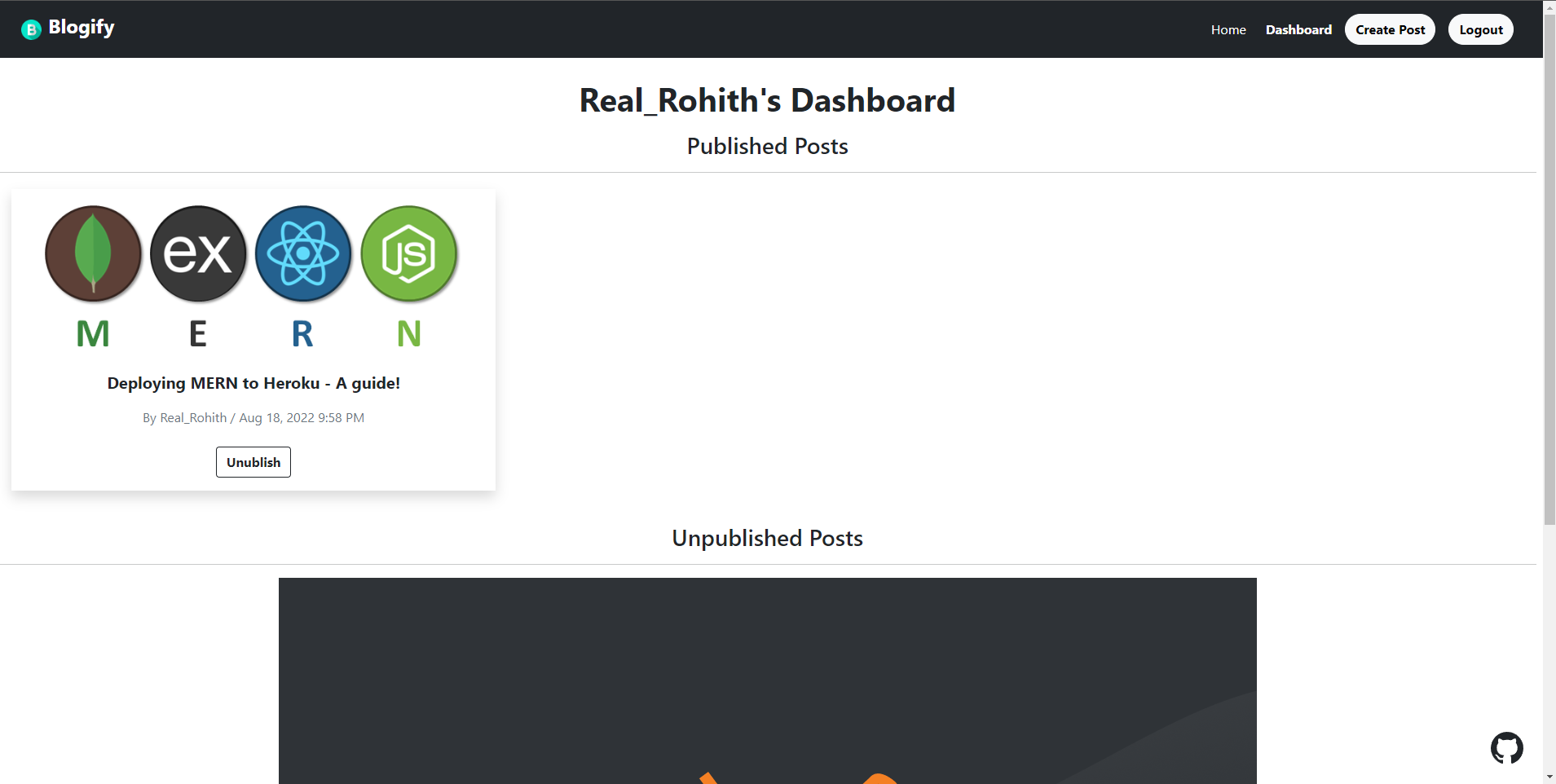 GitHub - Rohithj47/blogApp