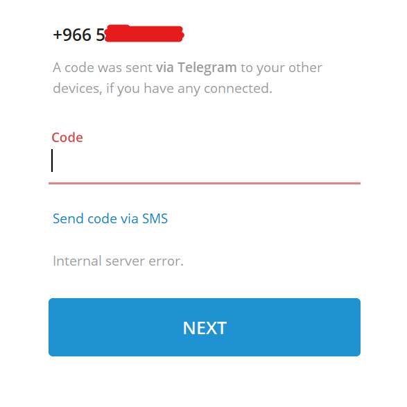 Error message while sign in when choose "Send via SMS" option · Issue #16186 · telegramdesktop ...