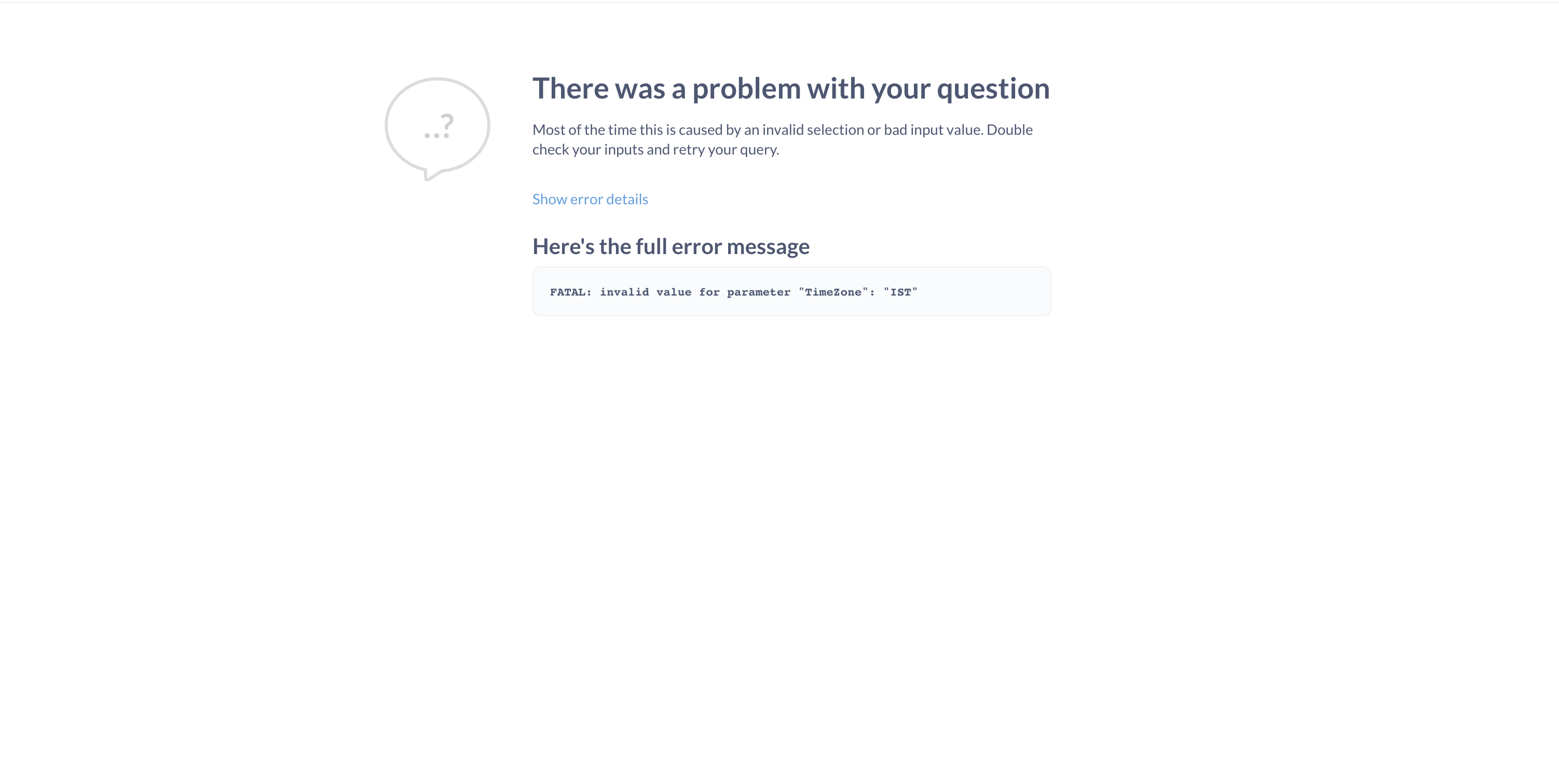 Metabase - FATAL: invalid value for parameter "TimeZone": "IST" · Issue #17546 · metabase ...