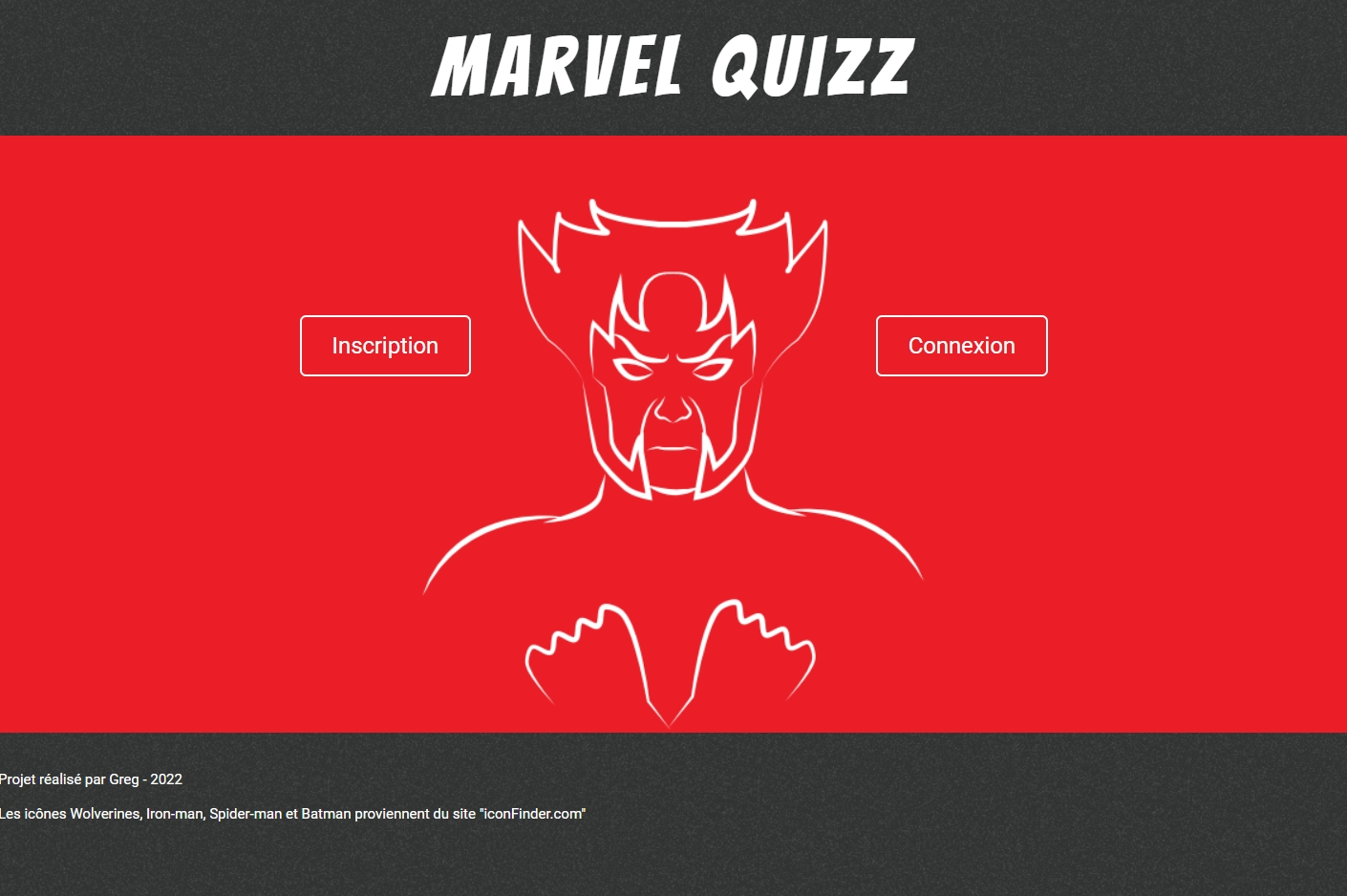Github Gregchapaulimarvel Quizz Marvel Quiz Is A Small React Js Application Using Advanced