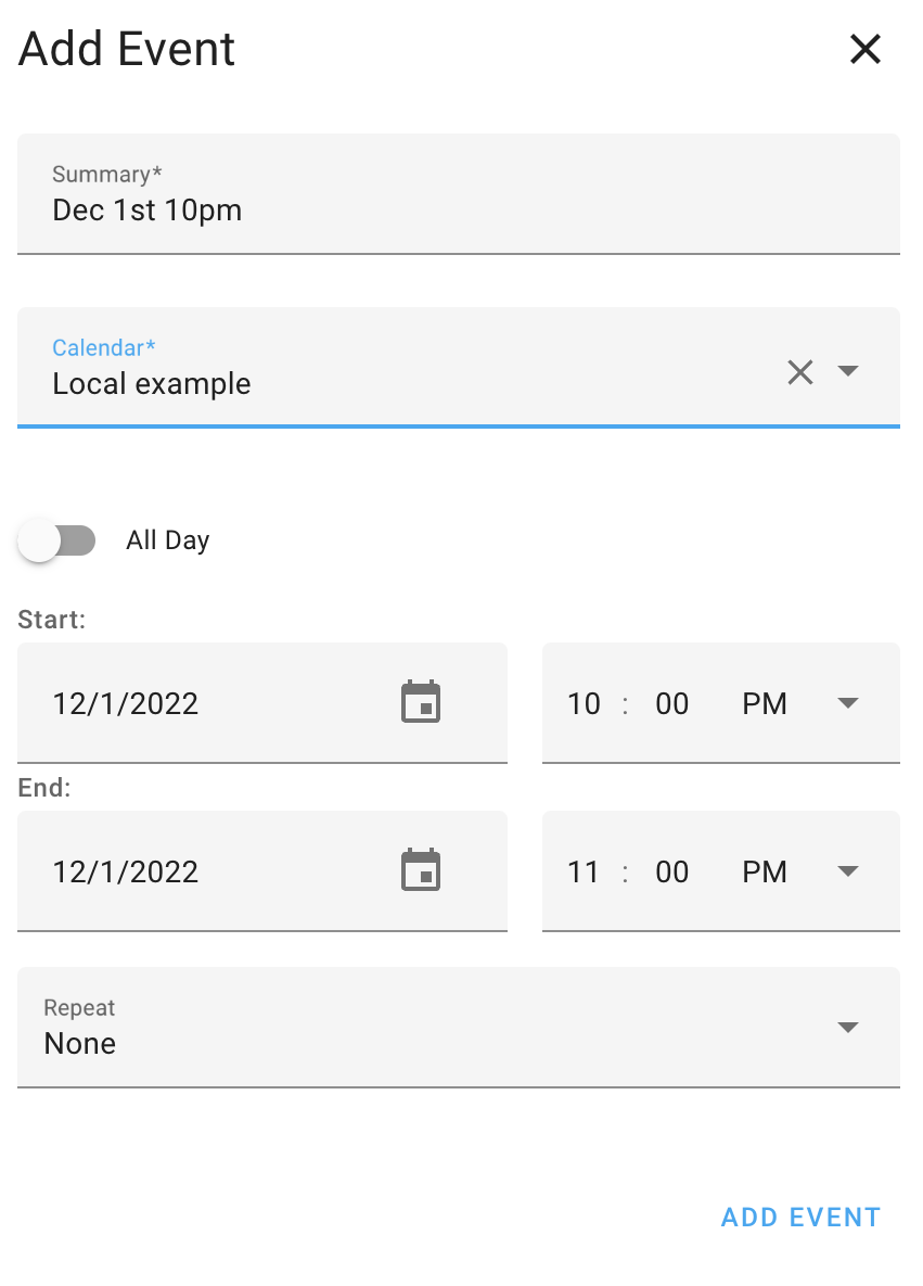 Calendar editor date/time picker inconsistencies · Issue #14497 · home ...