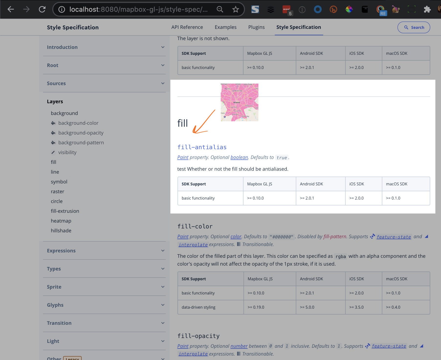 Write an explanation and include a picture of each layer type in the style spec docs · Issue ...
