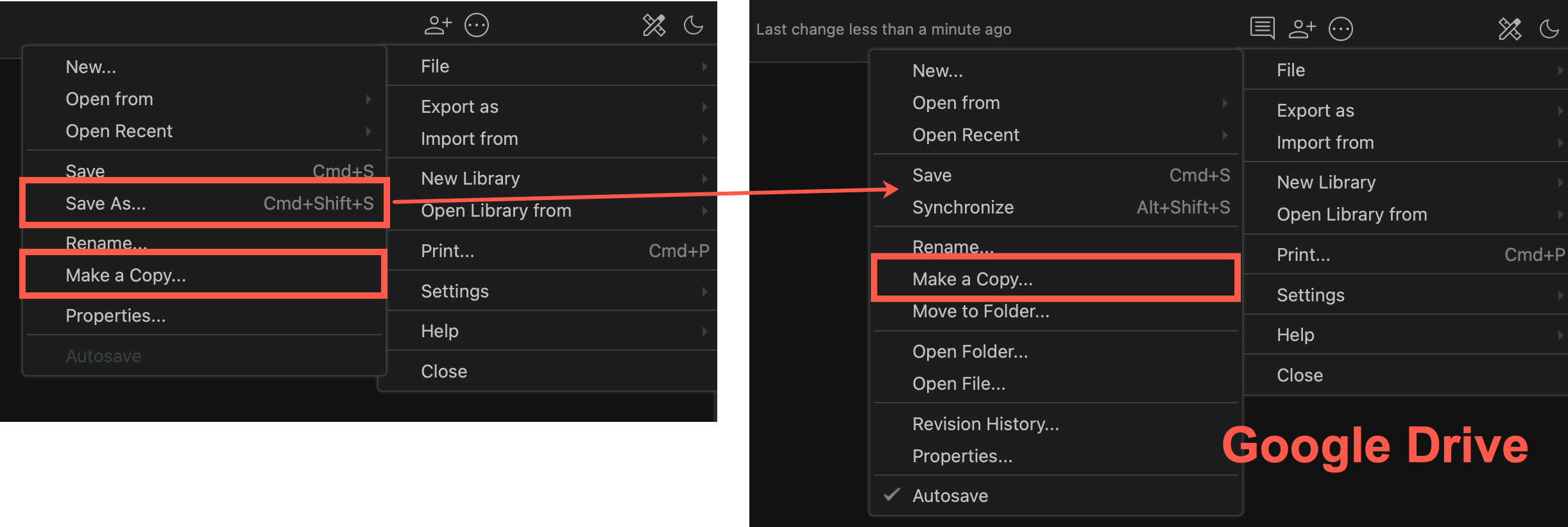 Missing File > Save As menu option when draw.io uses Google Drive · Issue #3721 · jgraph/drawio ...