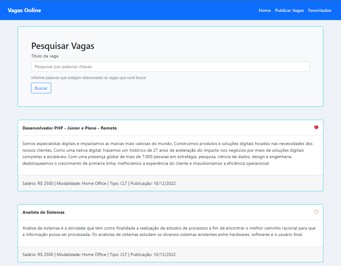 GitHub - matheusdesouzab/Projeto-Vagas: Projeto Vagas Online do curso de Desenvolvimento Web ...