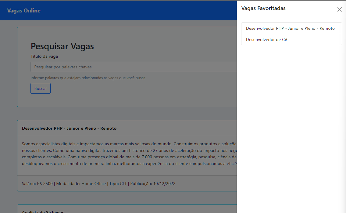 GitHub - matheusdesouzab/Projeto-Vagas: Projeto Vagas Online do curso de Desenvolvimento Web ...