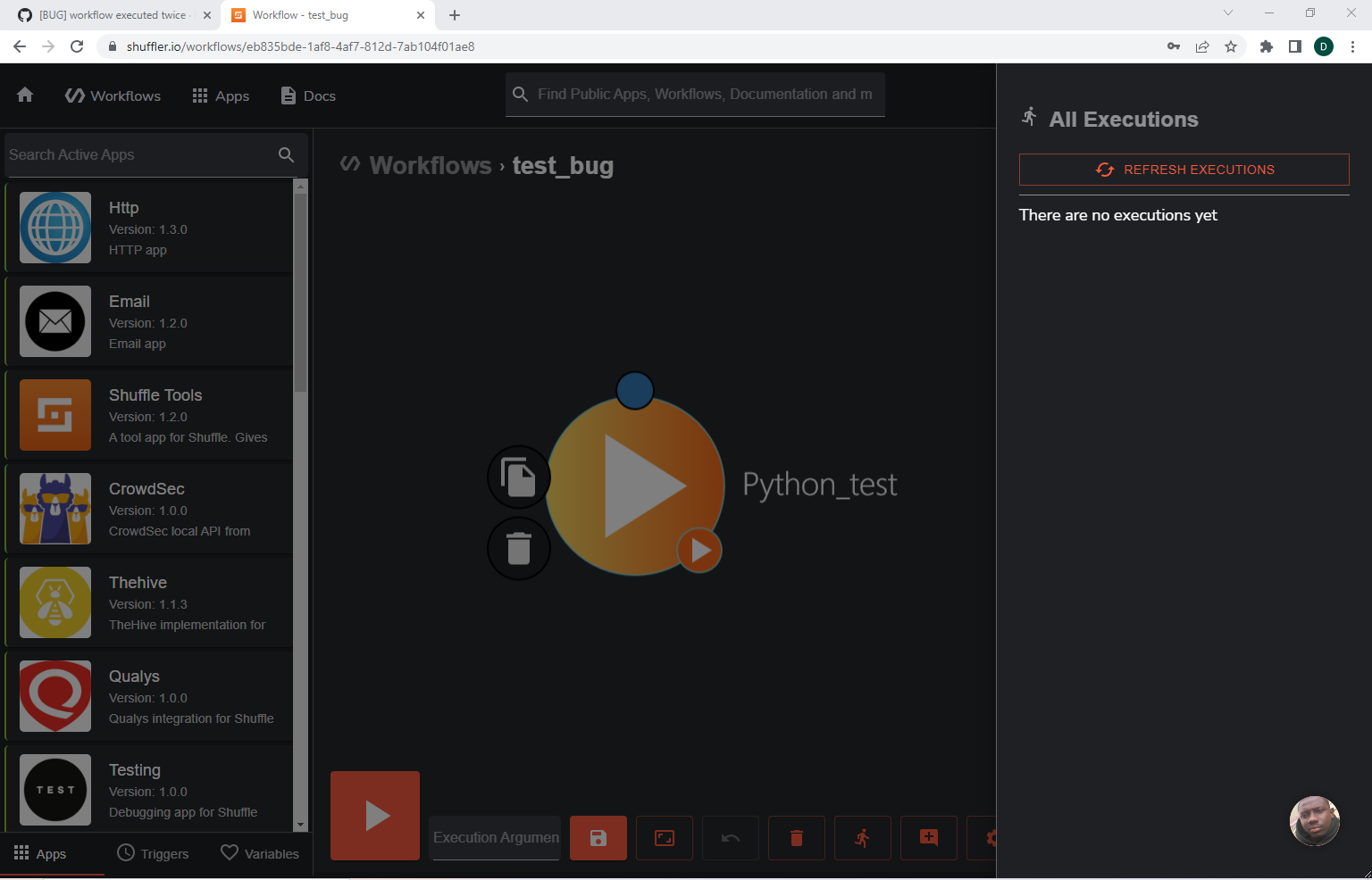 [BUG] workflow executed twice · Issue #944 · Shuffle/Shuffle · GitHub