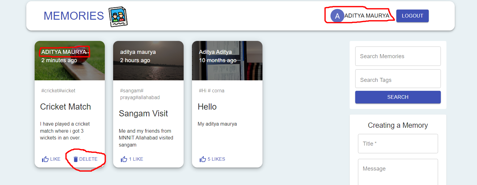 GitHub - maditya01/Eshare: Share your memories in the form of a post. Used React , Express ...