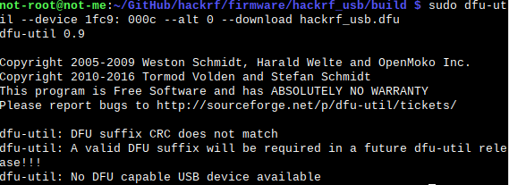 Restore OFW from Mayhem · Issue #784 · greatscottgadgets/hackrf · GitHub
