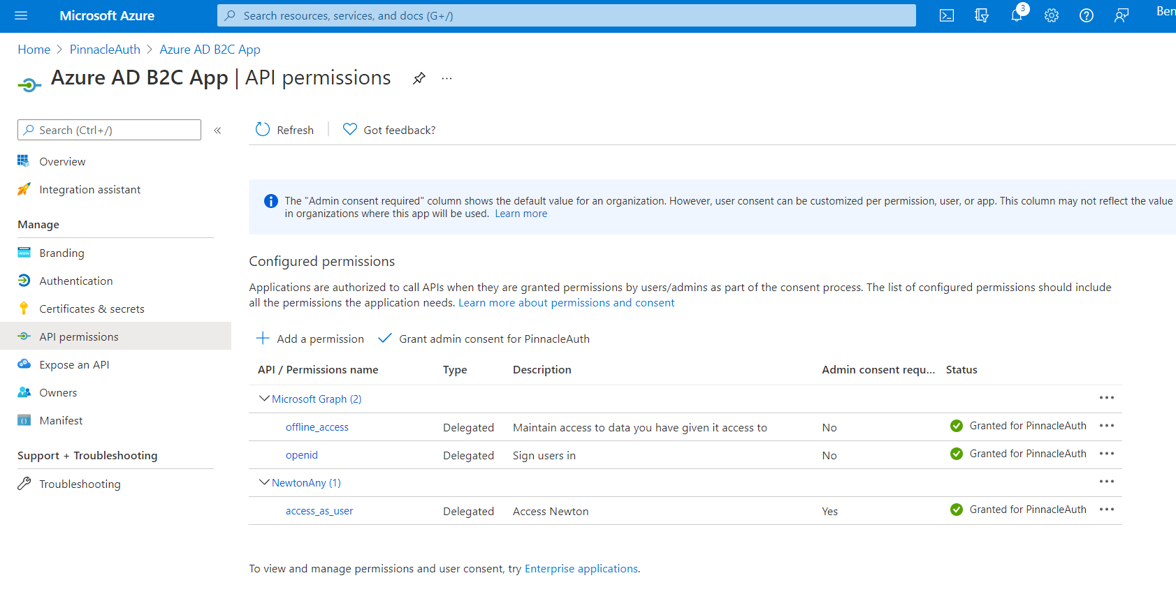 Token configuration cannot be found - Configuring optional claims ...