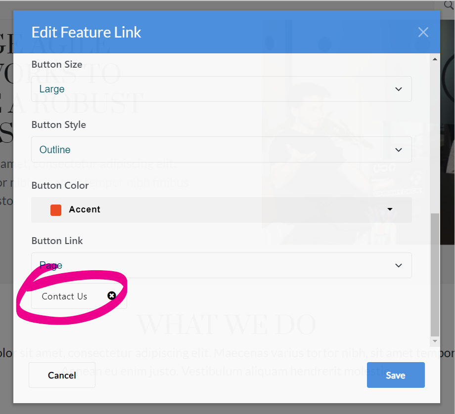 901 Feature Link Button Link Is Not Working Properly · Issue 10129 · Concretecms 