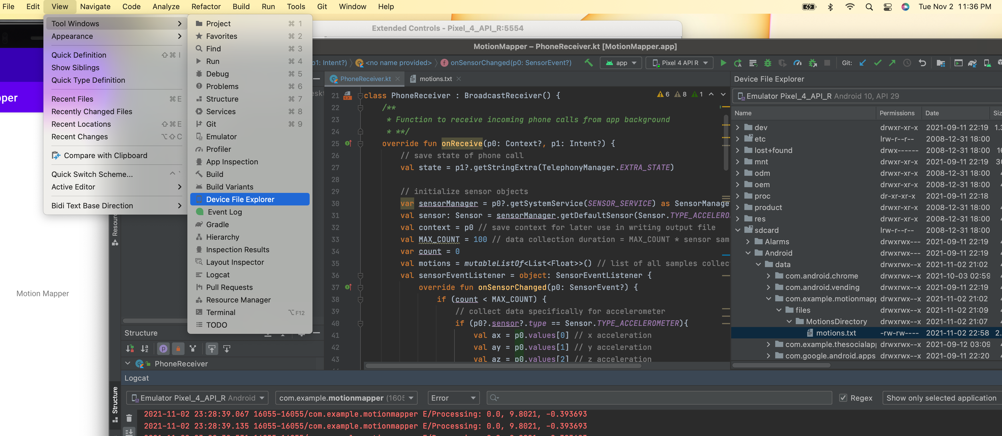 GitHub - michaelyang1/MotionMapper: A mobile app which collects ...