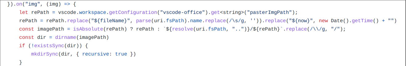自定义粘贴图片路径希望能基于当前工作区根目录 · Issue #179 · cweijan/vscode-office · GitHub