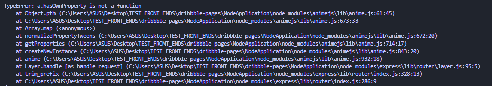 Unable to use anime.js with node and express · Issue #869 ...