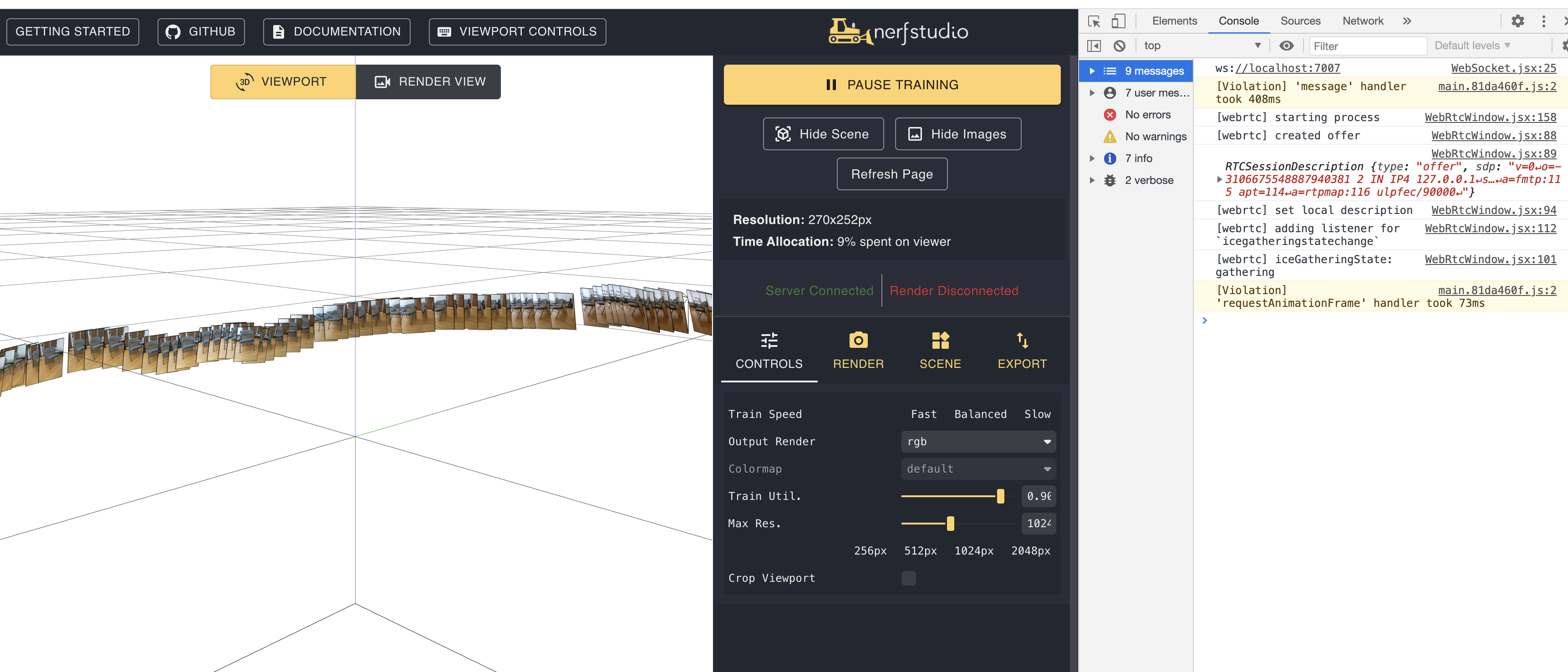 Scene is not rendering · Issue #765 · nerfstudio-project/nerfstudio · GitHub