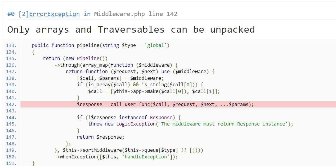 tp6 向控制器中间件传参报错 · Issue #2234 · top-think/framework · GitHub