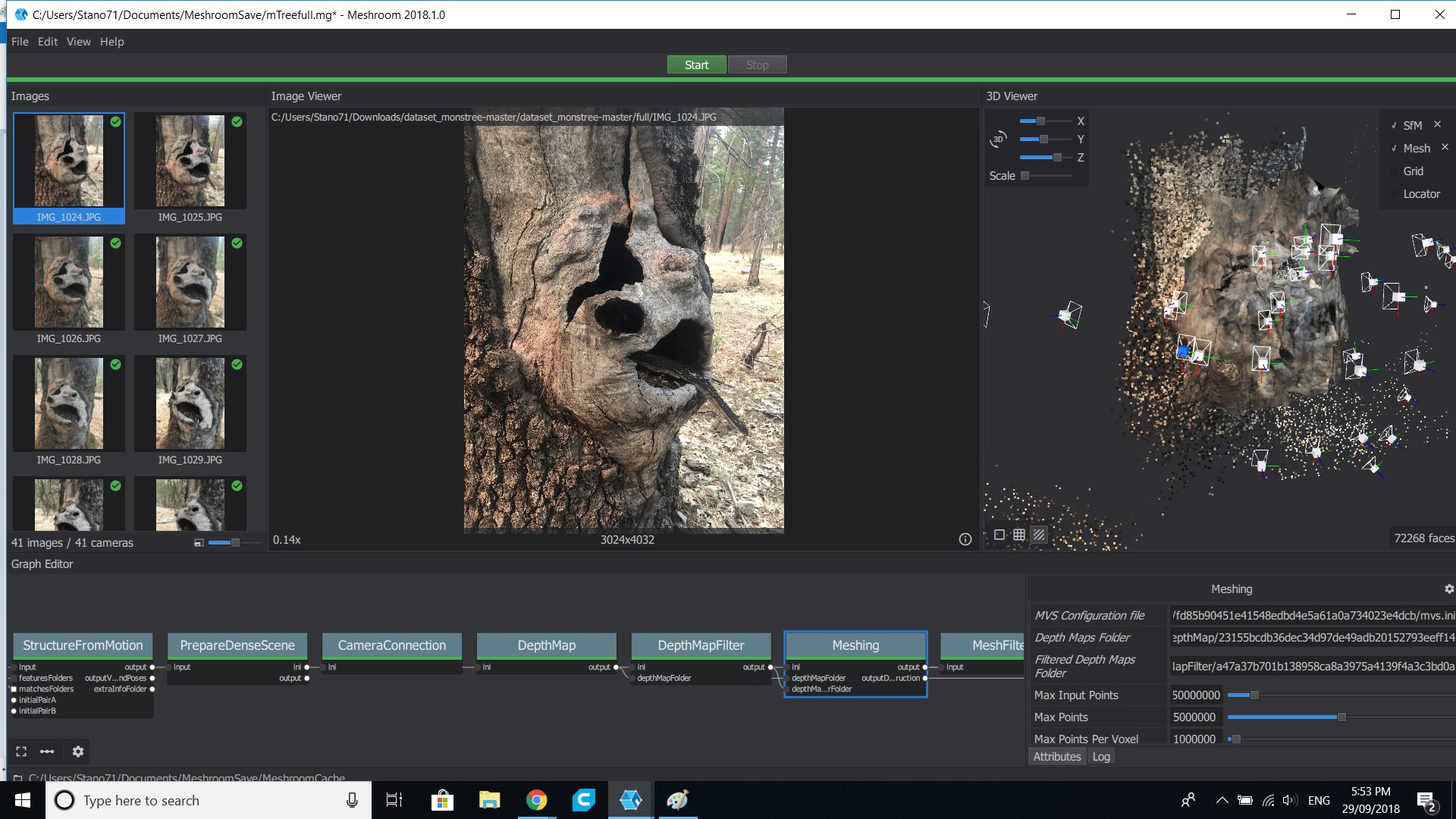 Invalid texture reference/ Invalid device function .. DepthMap Win10 Pointcloud good mesh broken ...