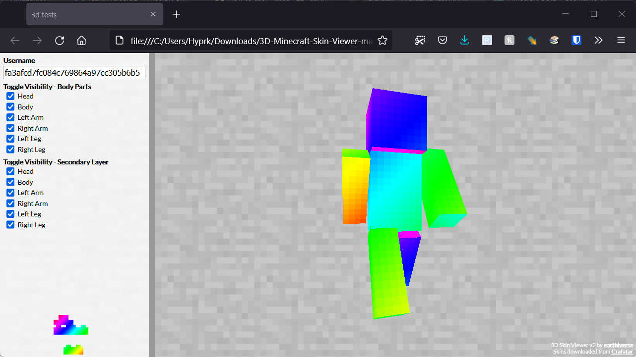 How to use? · Issue #22 · earthiverse/3D-Minecraft-Skin-Viewer · GitHub