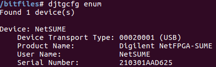 Cannot Push Bitfiles into NetFPgA SUME - No such device!!! · Issue #62 · NetFPGA/P4-NetFPGA ...