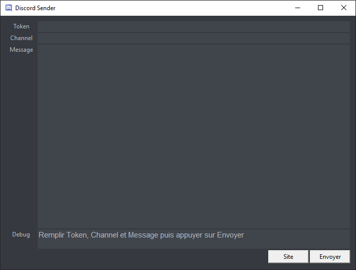 GitHub - Dashstrom/DiscordSender: Tkinter Application for send embeds with a bot.