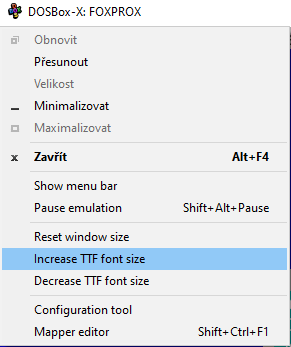 Increase/decrease TTF font size - add a hotkey · Issue #2480 · joncampbell123/dosbox-x · GitHub