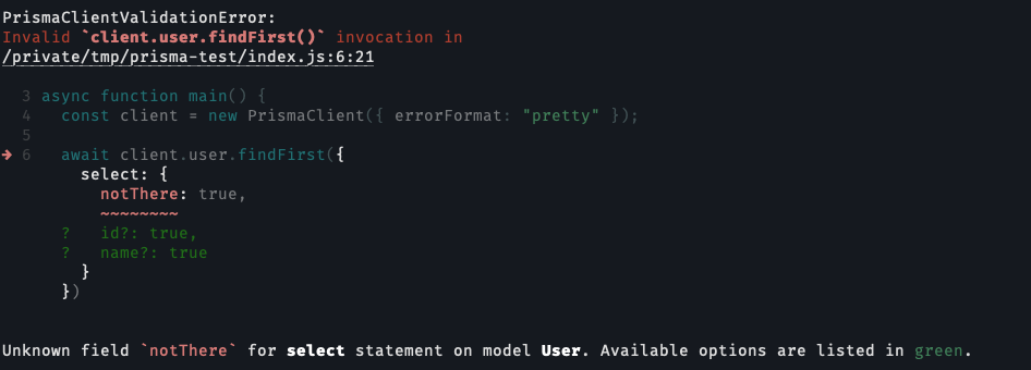 Query validation messages reference color output even if colors are not enabled · Issue #17706 ...