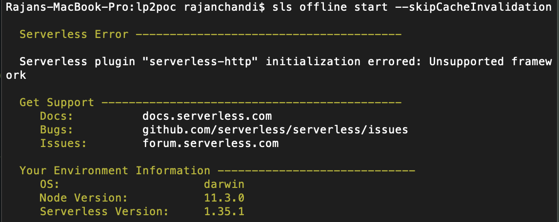 serverless-http: Unsupported Framework Error · Issue #5672 · serverless/serverless · GitHub
