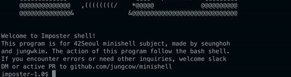 GitHub - jungcow/minishell