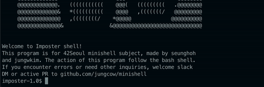 GitHub - jungcow/minishell