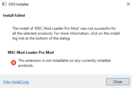 [BUG] Install dev tools · Issue #40 · MSCLoaderPro/MSCModLoaderPro · GitHub