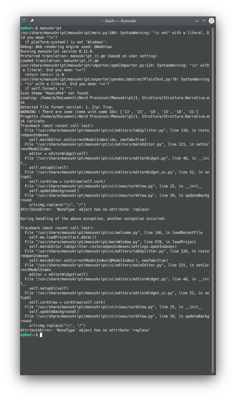 Can't open any file · Issue #758 · olivierkes/manuskript · GitHub