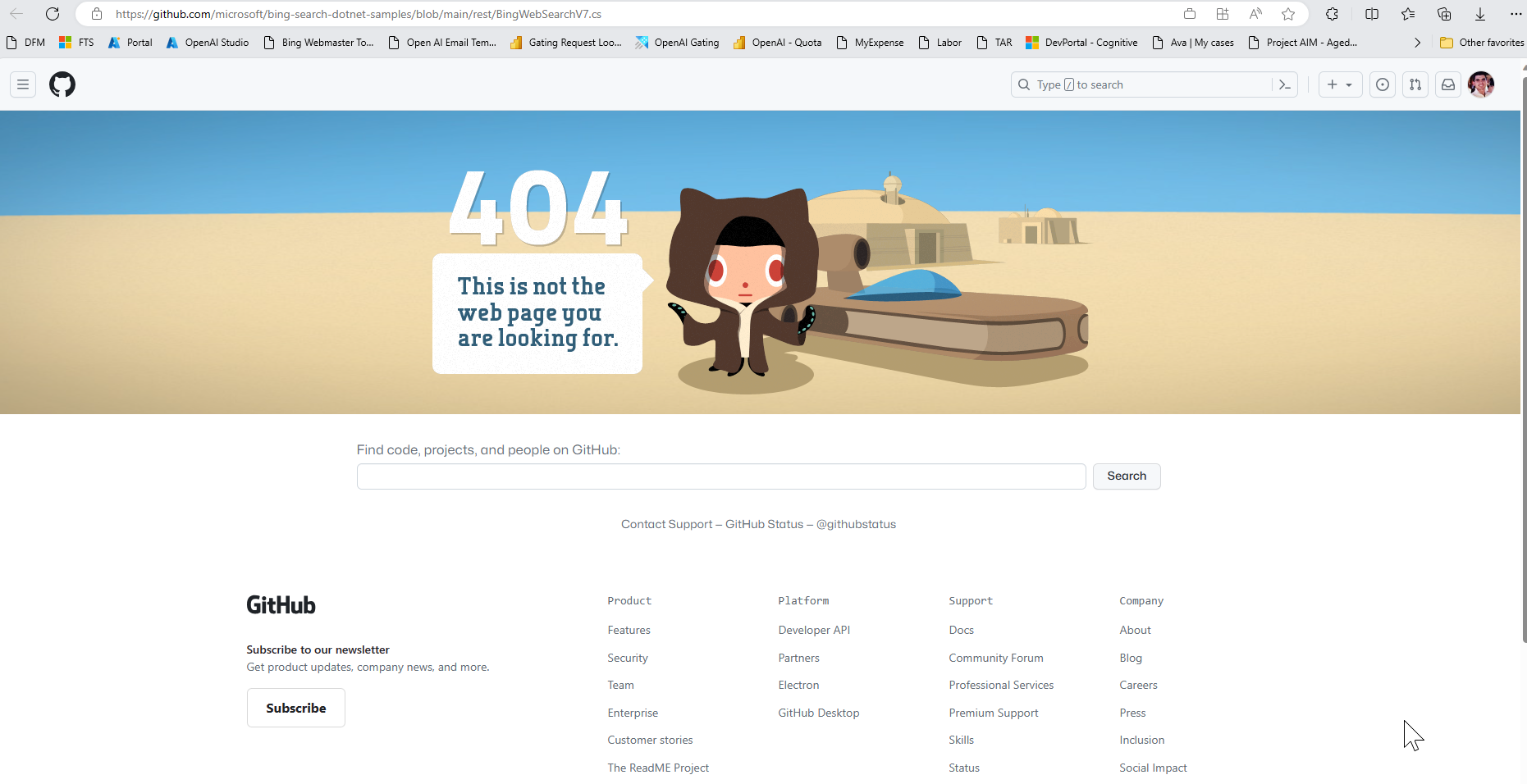 Bing Search Api All Of The Sample Lings Are Dead · Issue 154 · Microsoftdocs Bing Docs · Github