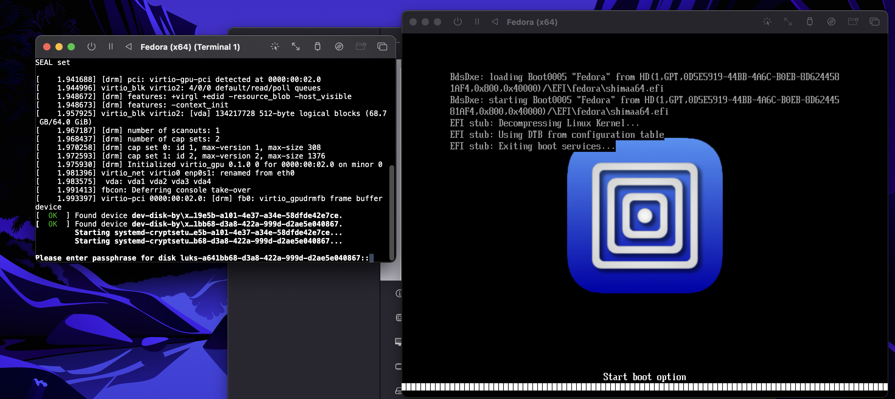 ARM64 Linux VMs stuck on 'EFI stub: Exiting boot services and installing virtual address map ...