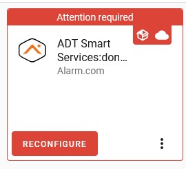 Configuration required after successful setup · Issue #88 · pyalarmdotcom/alarmdotcom · GitHub