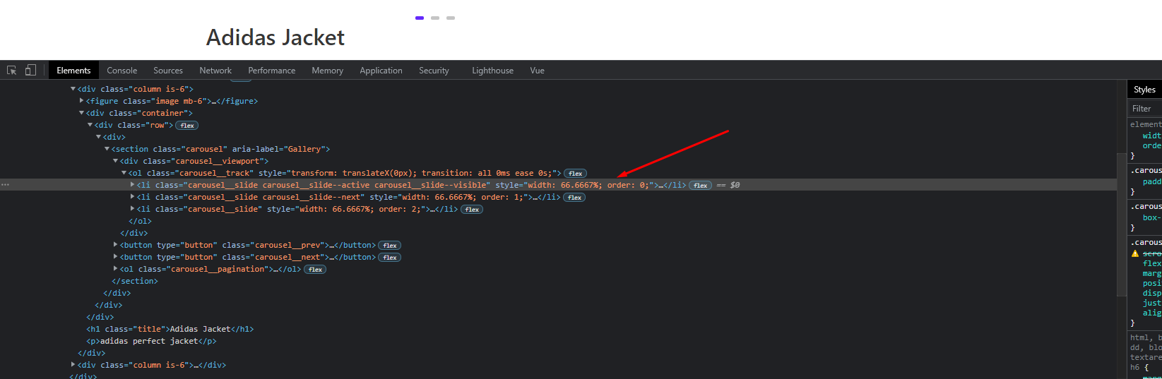 First Image Doesnt Get The Active Class Unless I Click Something In Carousel · Issue 100