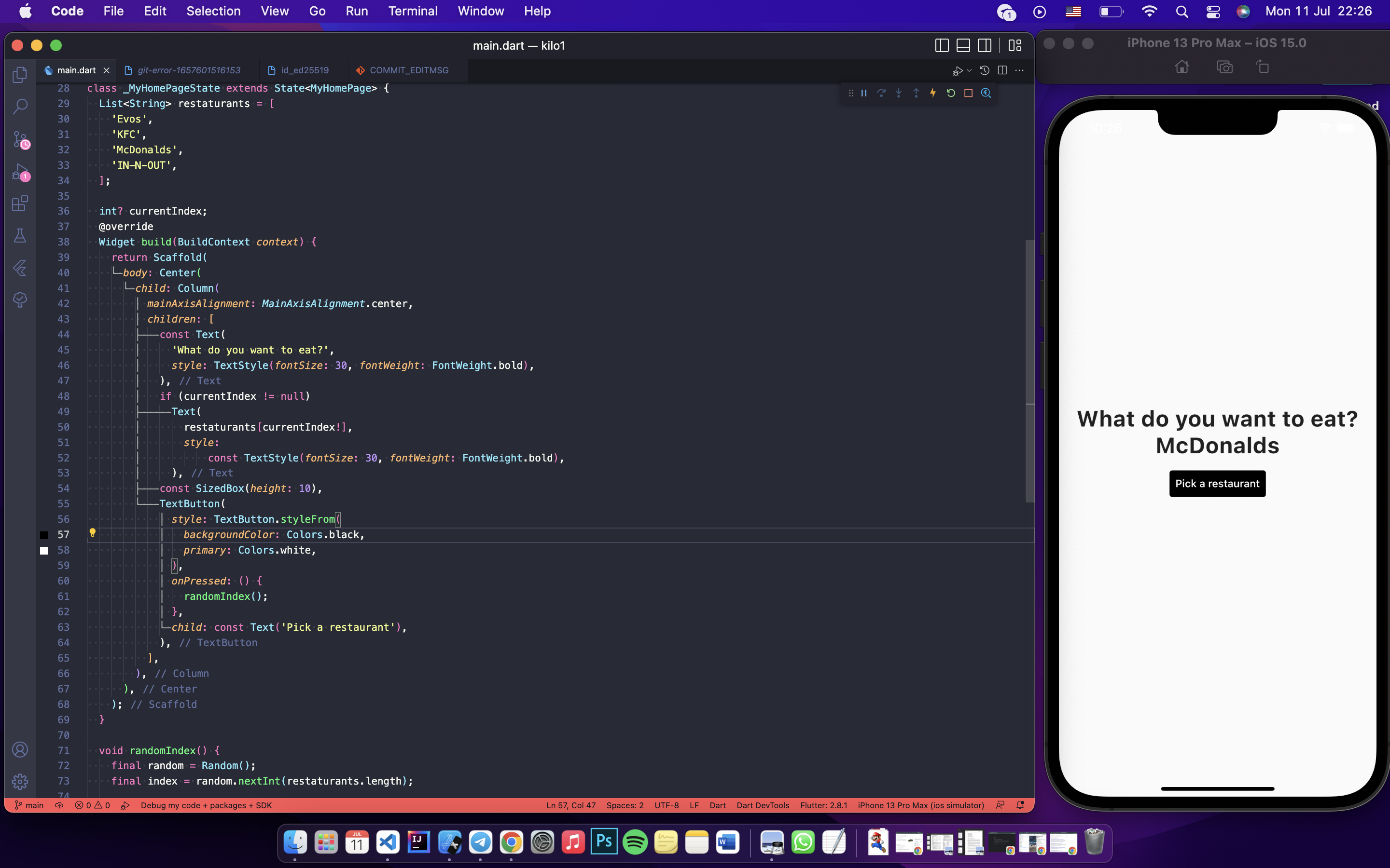 GitHub - TheAbror/day1: restaurant choosing app