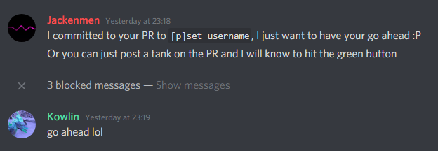 Handle verified bots, improve errors in `[p]set username` by Kowlin ...