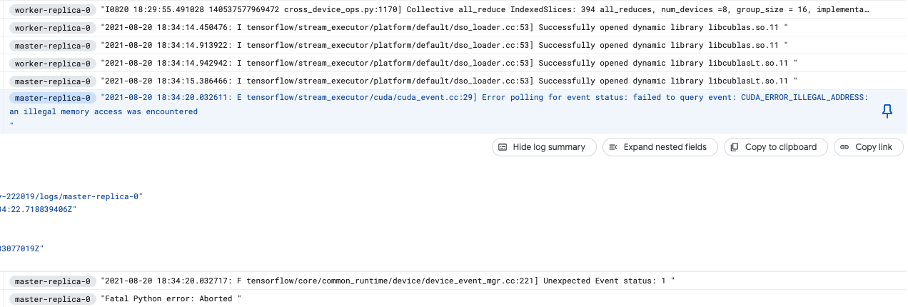 CollNet causes CUDA_ERROR_ILLEGAL_ADDRESS events · Issue #556 · NVIDIA/nccl · GitHub