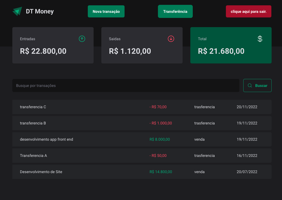 GitHub - vicentepaiva/dtmoneywithapi