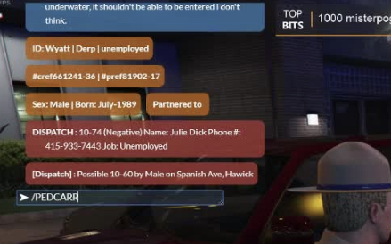 NoPixel Chat Looks attractive and CLRP deserves Beauty · Issue #77 · Chainedster/CityLife · GitHub