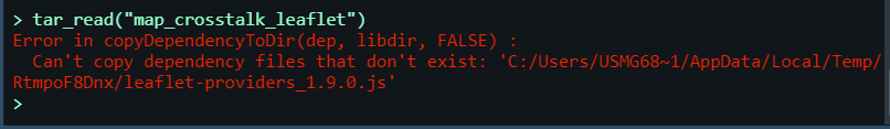 tar_read has problems reading leaflet objects with provider tiles · ropensci targets ...