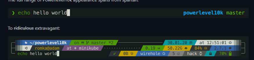 graph configuration · Issue #1955 · romkatv/powerlevel10k · GitHub