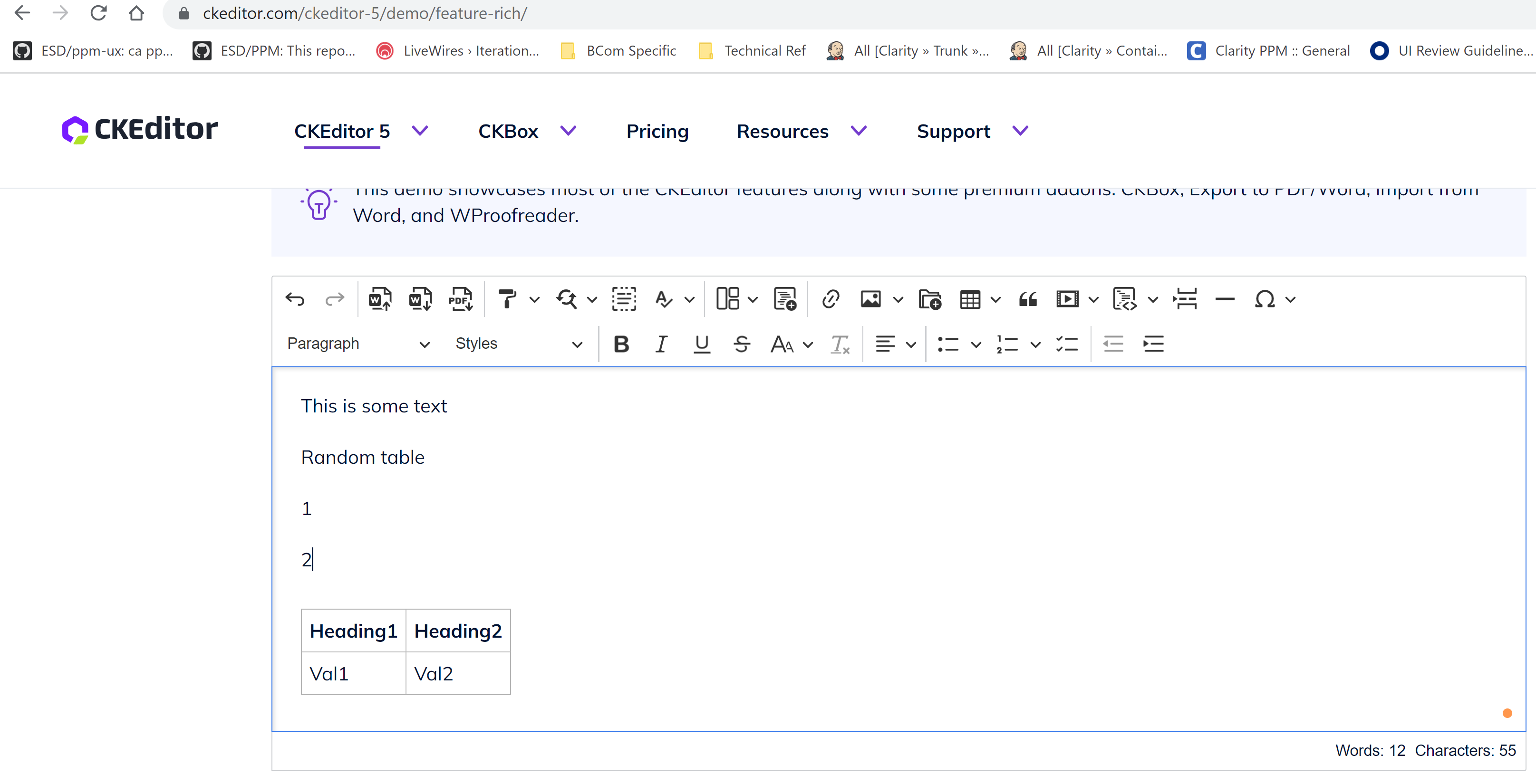 Table properties toolbar is scrolling through non-editor content section also · Issue #14559 ...