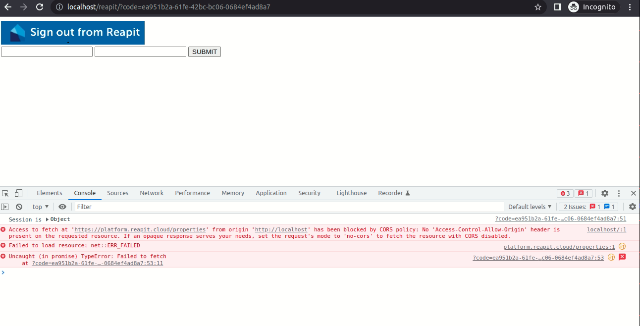 Cors Issue While Using Sign In With Reapit Button And Properties Api · Issue 6695 · Reapit 0842