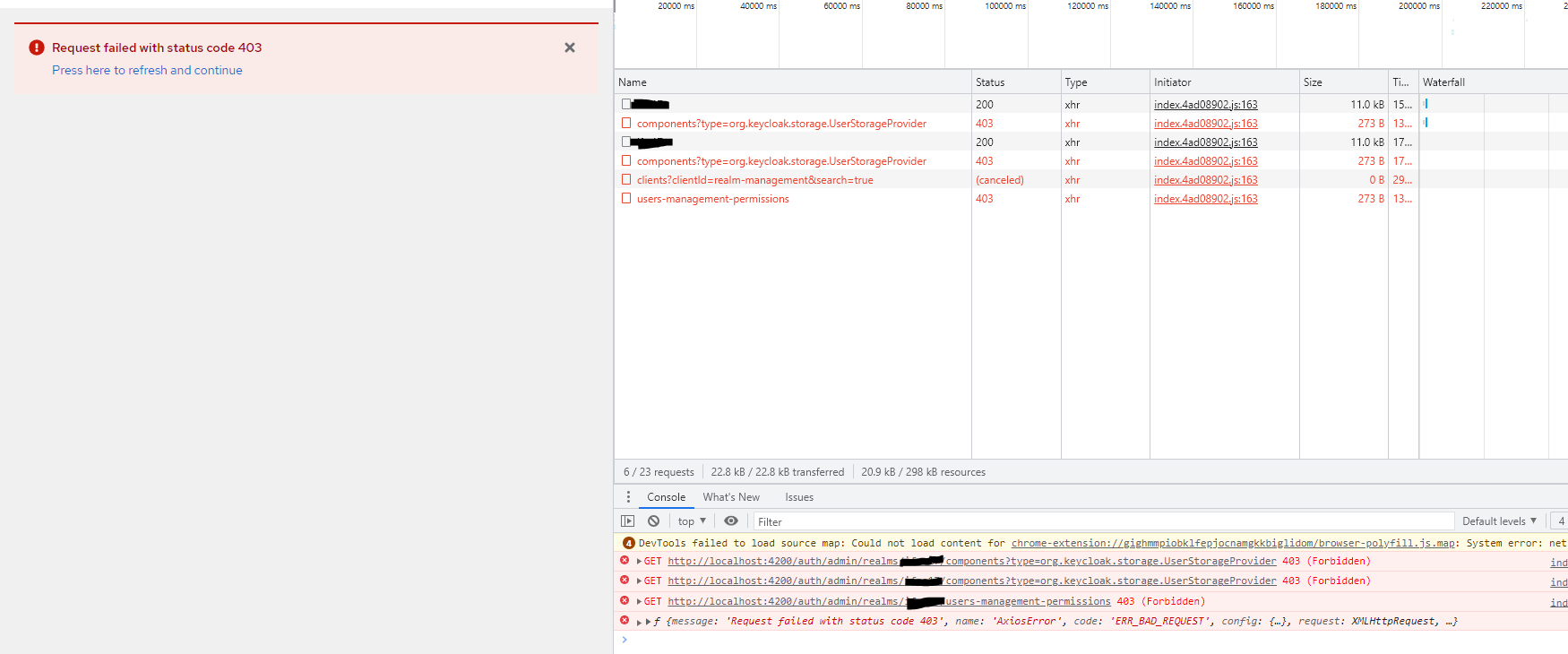 New Admin Management Console does not work with realm specific roles · Issue #18046 · keycloak ...