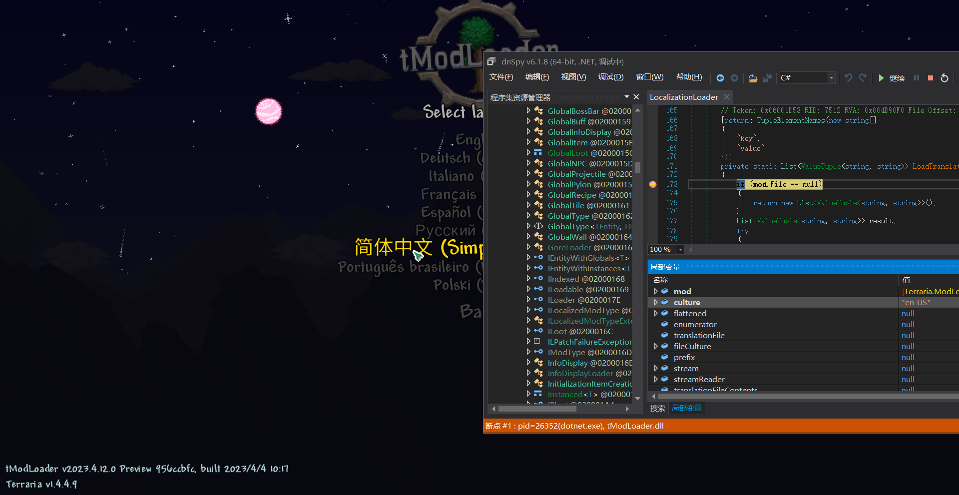 The localization system is always in English · Issue #3381 · tModLoader/tModLoader · GitHub