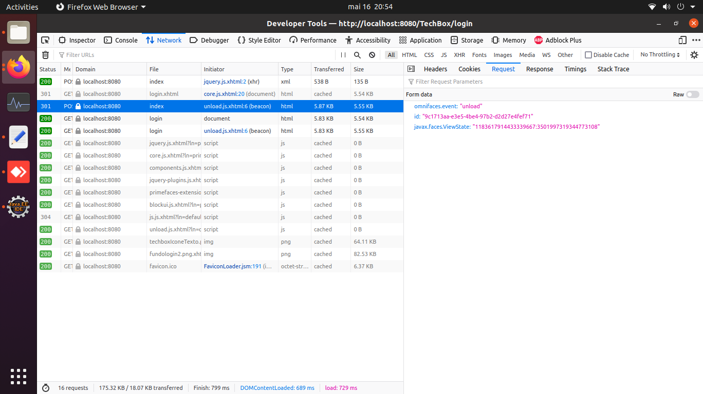 blank page after reopening a @ViewScoped page after invalidateSession ...