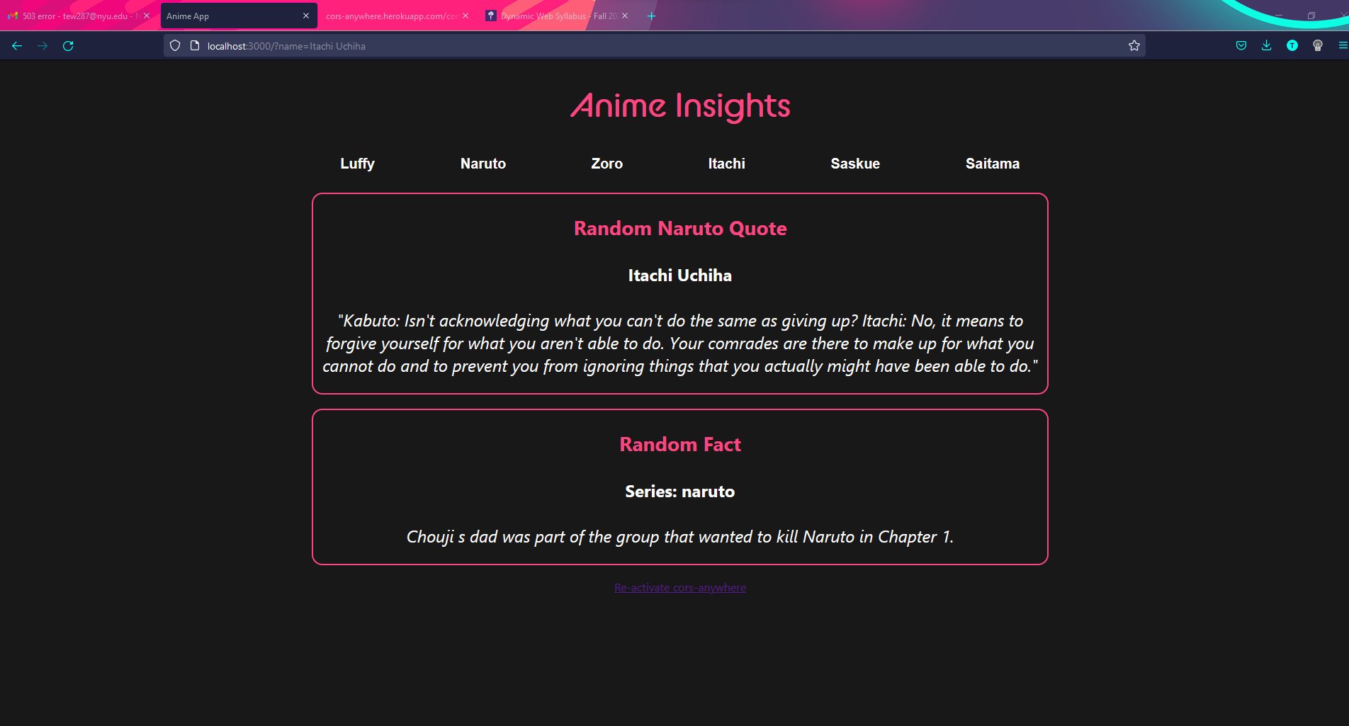 GitHub - tywenrick3/Anime-Insights-webapp: An Anime-Insights web app ...