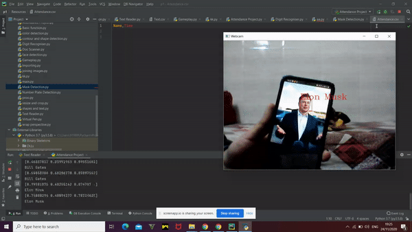 GitHub - mv2480/Attendance-Via-Face-Recognition: Take attendance via ...